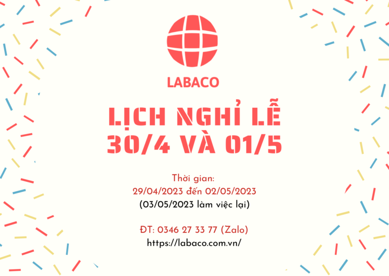 Lịch nghỉ lễ 30/4 và 1/5 năm 2023 - LABACO - Nhà phân phối sản phẩm ...